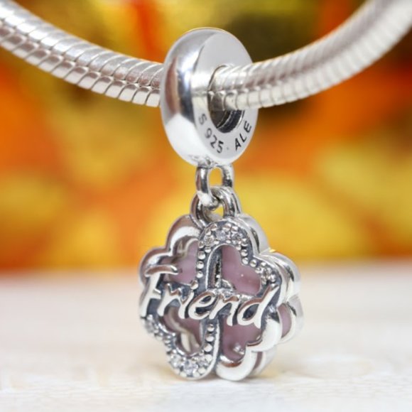 Pandora | Jewelry | Pandora Fourleaf Clover Friendship Double Dangle ...
